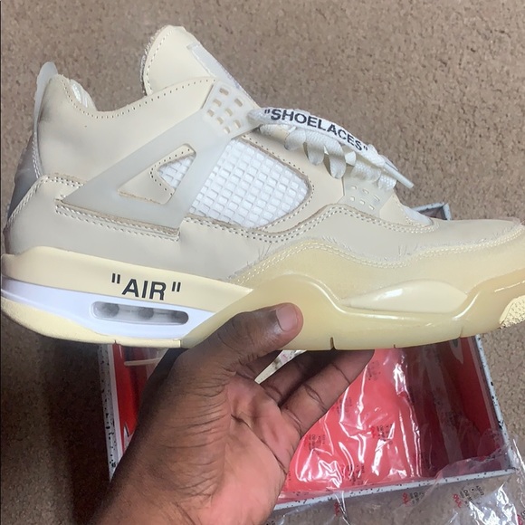 Jordan | Shoes | Jordan 4 Retro Offwhite Sail | Poshmark